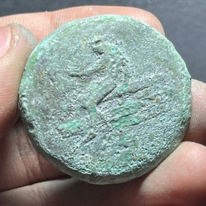 Unique Ancient Roman King Face Intaglio Wonderful Rare Coin With Patina ...