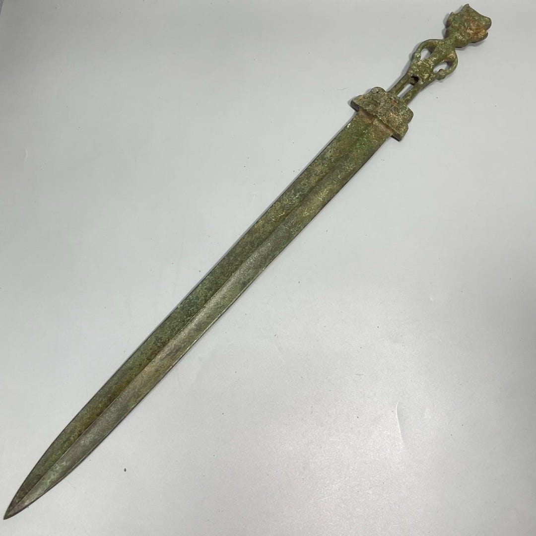 Antique Bronze Sword: Ancient Near East Collectable With Human ...