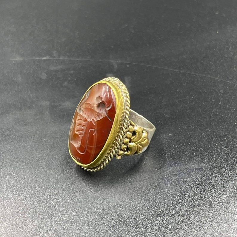 Unique Ancient Roman Old Natural Agate Intaglio Stone Horse - Etsy