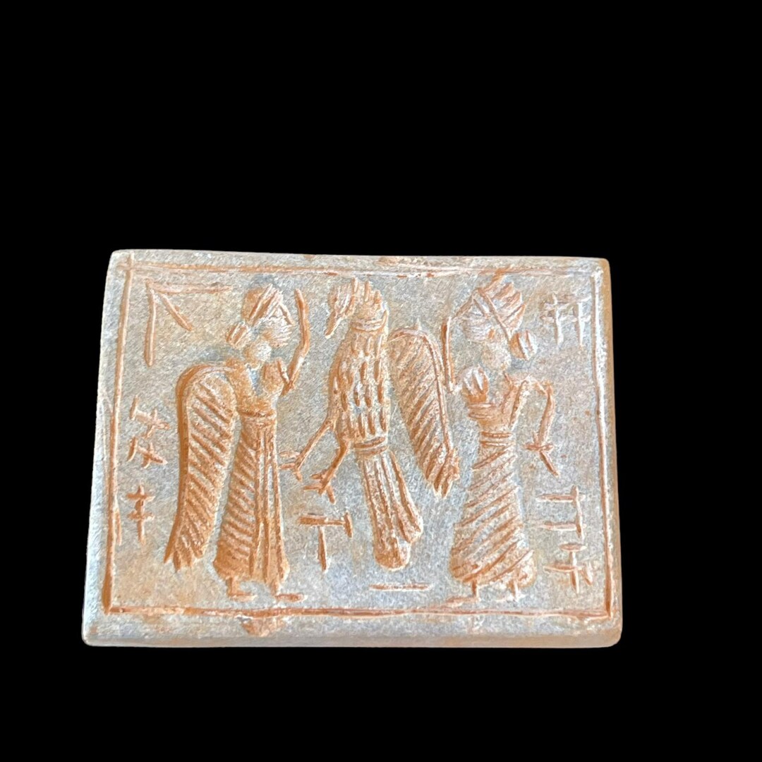 Ancient Sumerian Stone Tile: Middle Eastern Kings Engraving - Etsy
