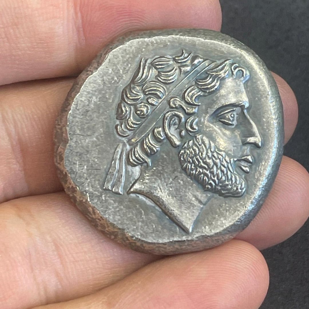 Unique Ancient Old Roman Empir Imperial Solid Bronze Coin With Bearded ...