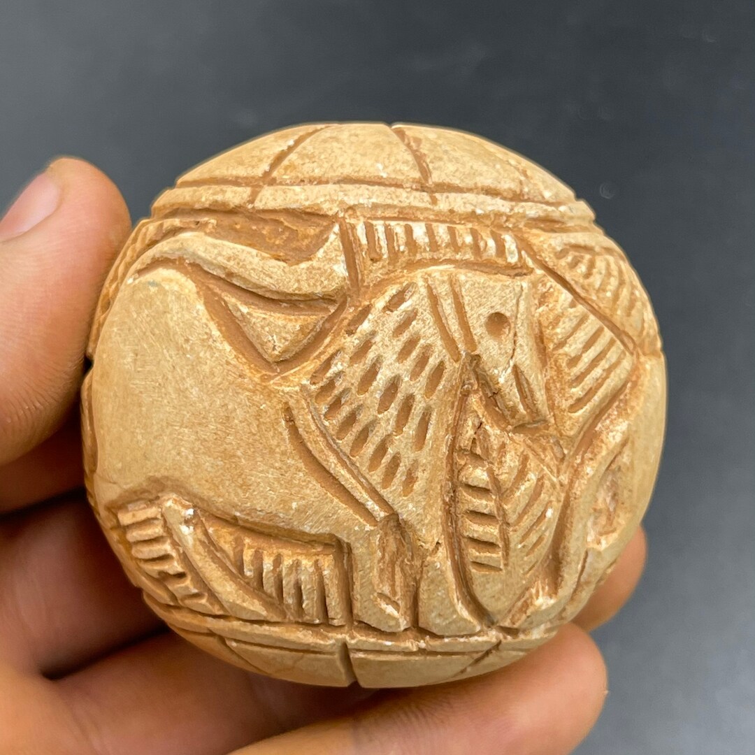 Ancient Wonderful Sumerian Civilization Near Eastern Stone Ball Big ...