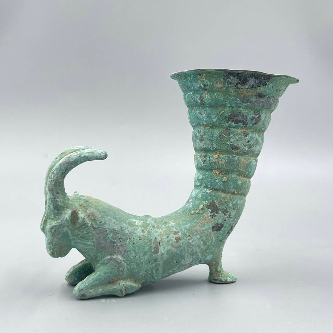 500BCE Extremely Rare Ancient Persian Bronze Vessel Rhyton in - Etsy