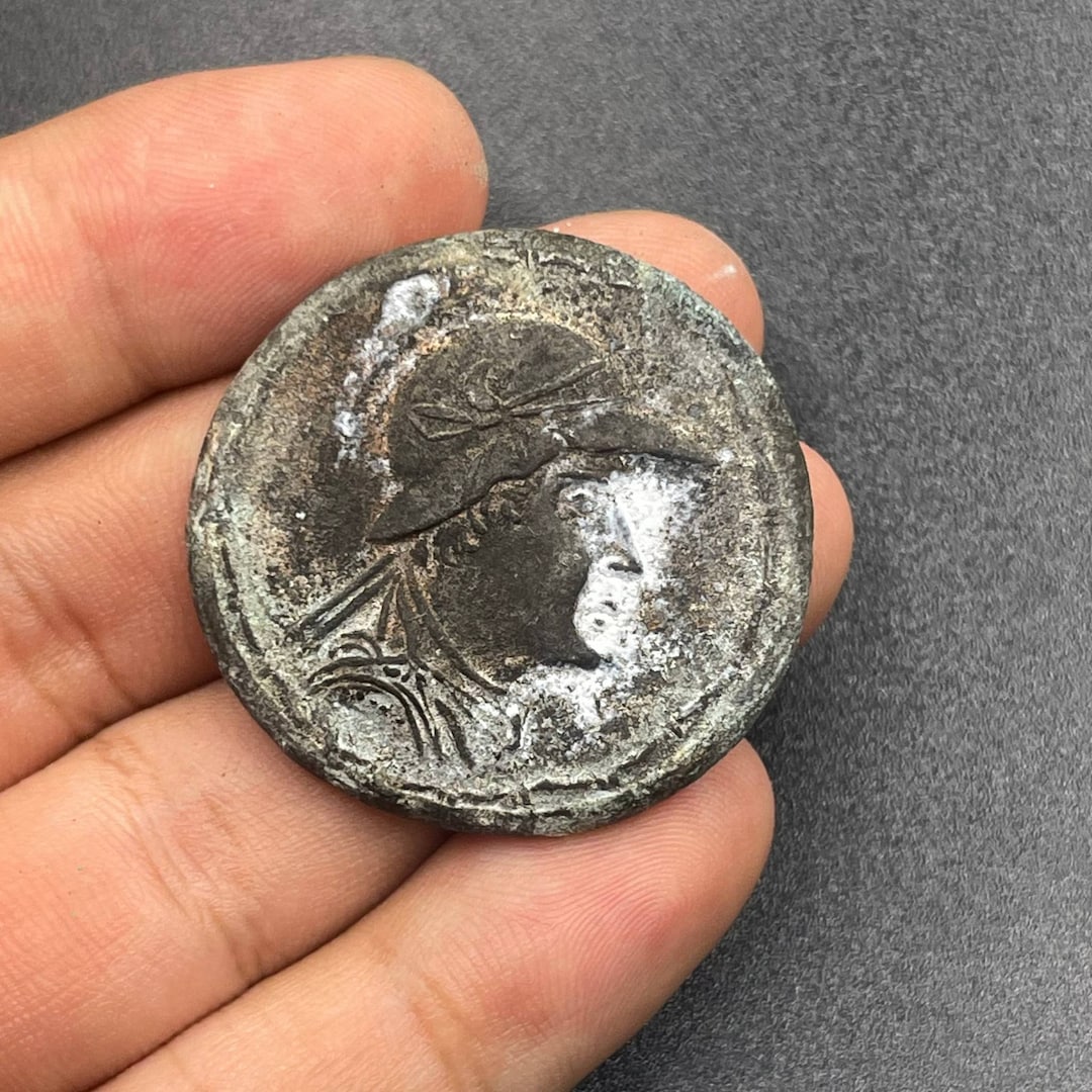 Extremely Rare Ancient Bactrain Bronze King Face Unique Coin - Etsy