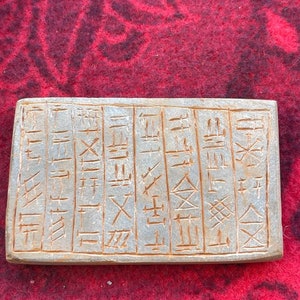 Unique Ancient Middle Eastern Old Stone Tablet With Early Form of ...