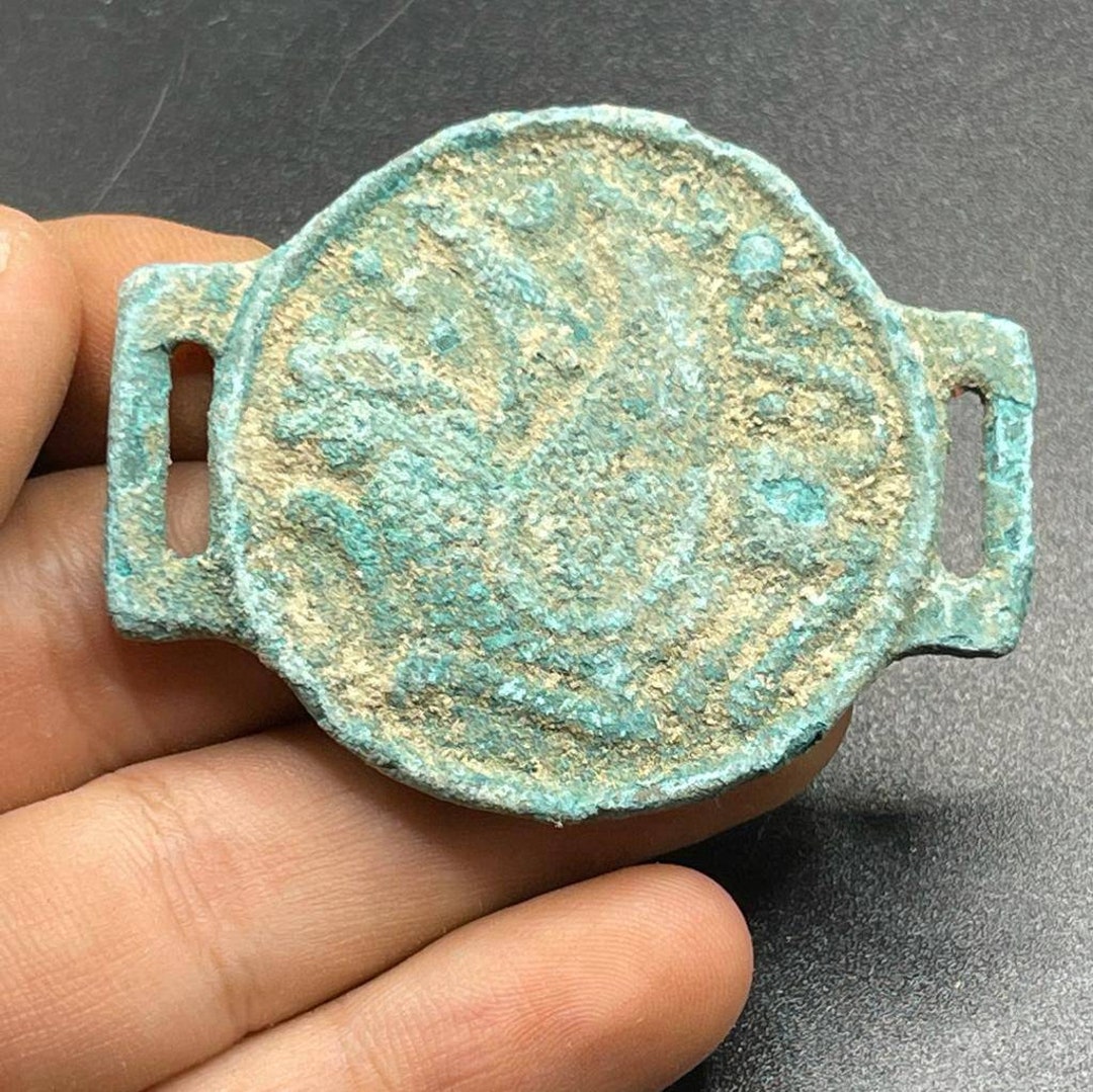 Extremely Rare Ancient Bacteria Bronze Buckle Indo Greek Bactrain ...