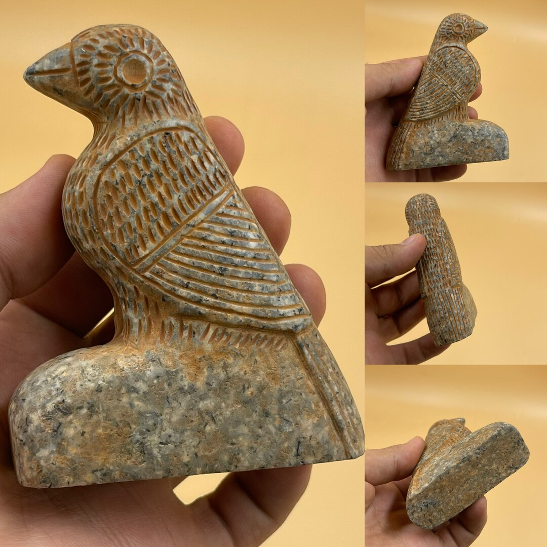 Unique Ancient Near Eastern Old Stone Carving Bird Statue - Etsy