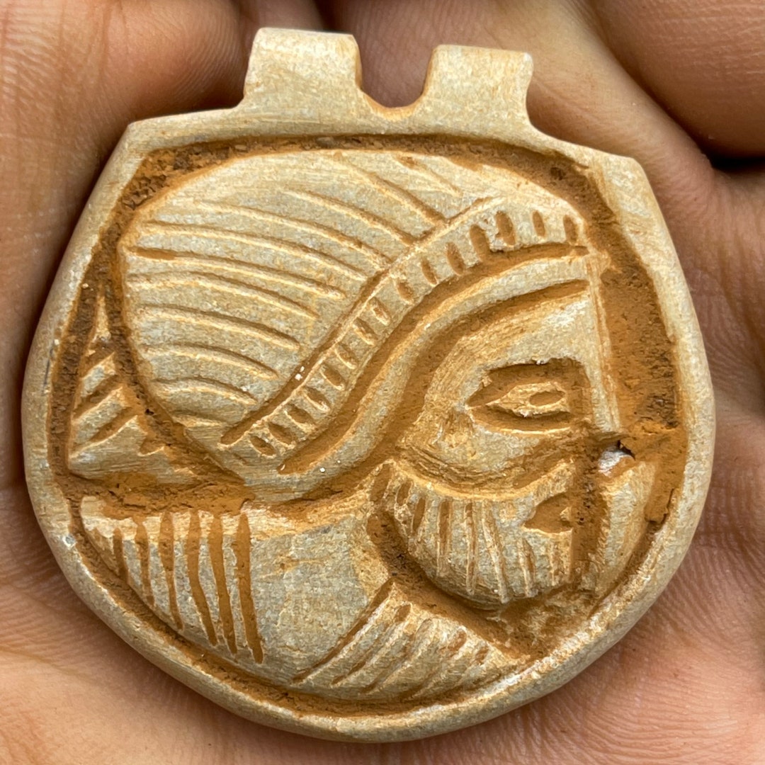 Unique Ancient Near Eastern Roman Stone Face Engraved Big - Etsy