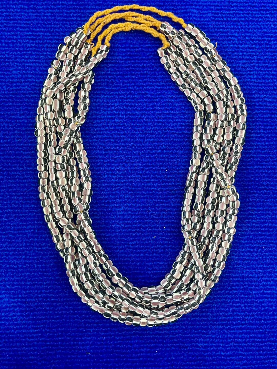 Sale 5 Strands Vintage Multicolor Chervan Venetian Antique Style Glass ...