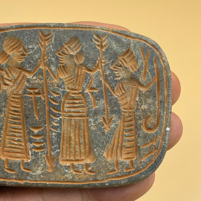 Near Eastern Stone Sumerian Mesopotamia Civilization Kings Ceremony ...