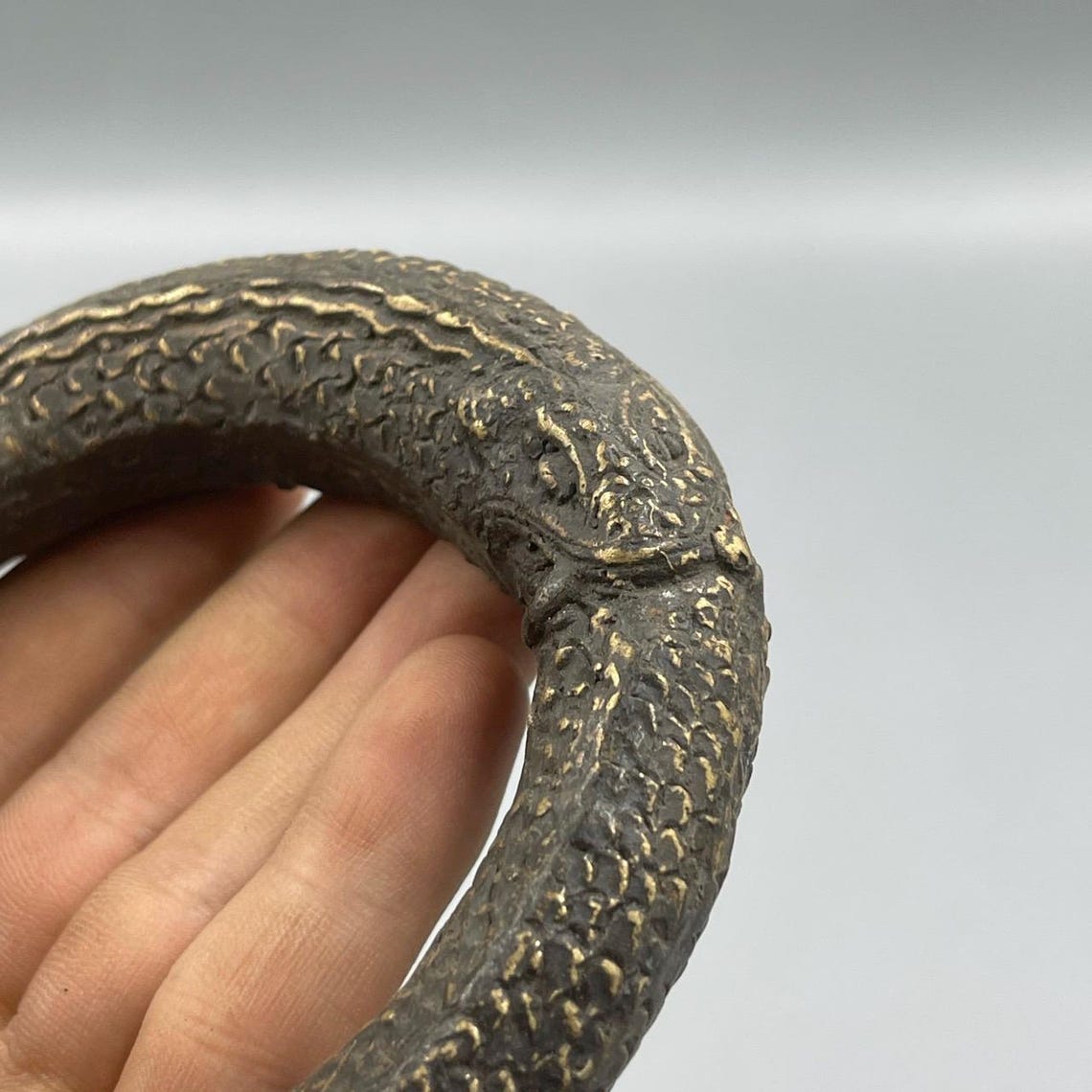 Unique Ancient Roman Bronze Dietly Snake Carved Bangle Bracelet - Etsy