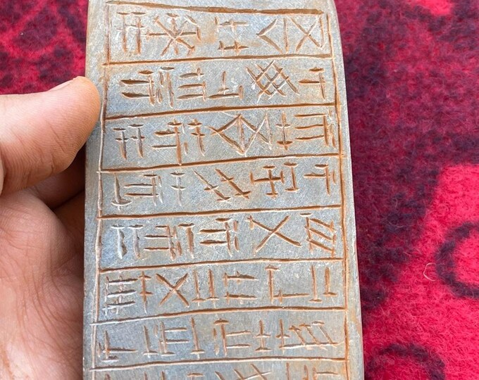 Unique Ancient Middle Eastern Old Stone Tablet With Early Form of ...
