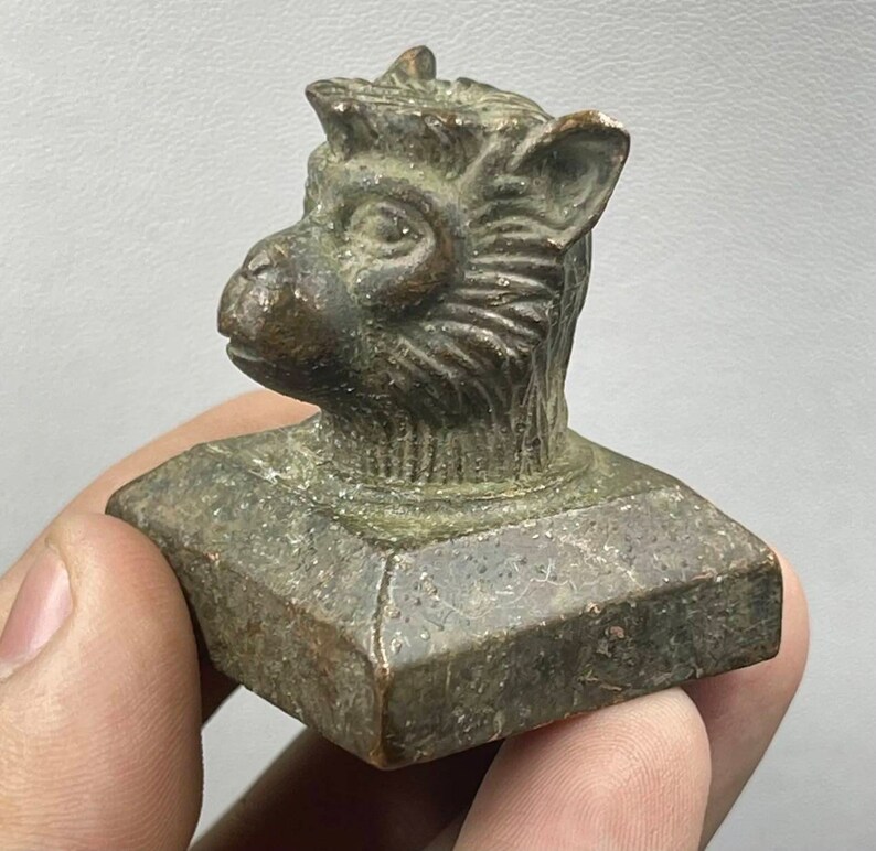 Ancient Roman Bronze Stamp: Monkey Head Engraving - Etsy