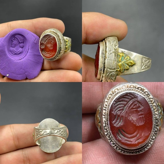 Beautiful Ancient Roman Old Carnelain agate Intaglio … - Gem