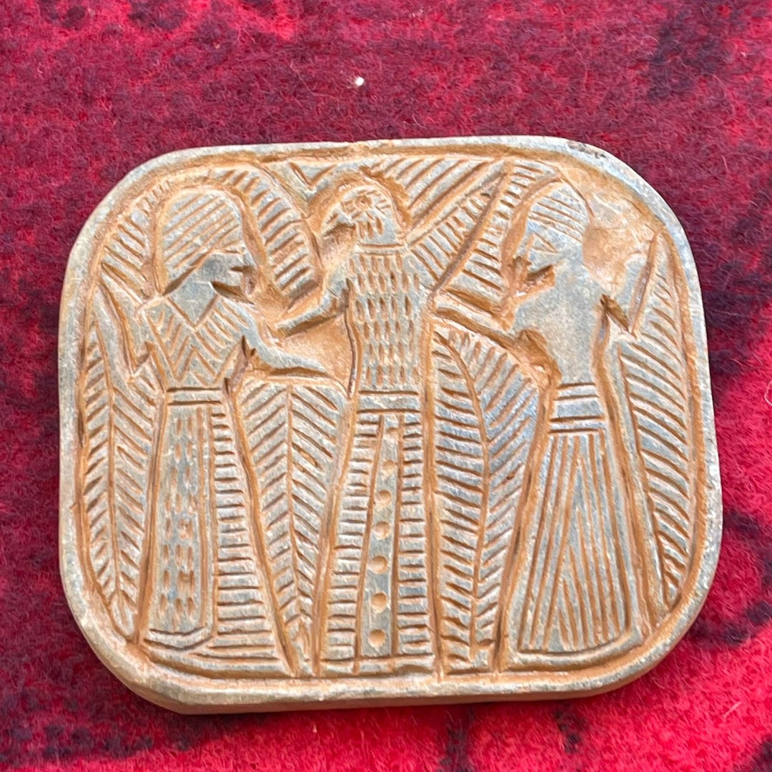 Wonderful Ancient Near Eastern Sumerian Stone King,beast Engravings ...