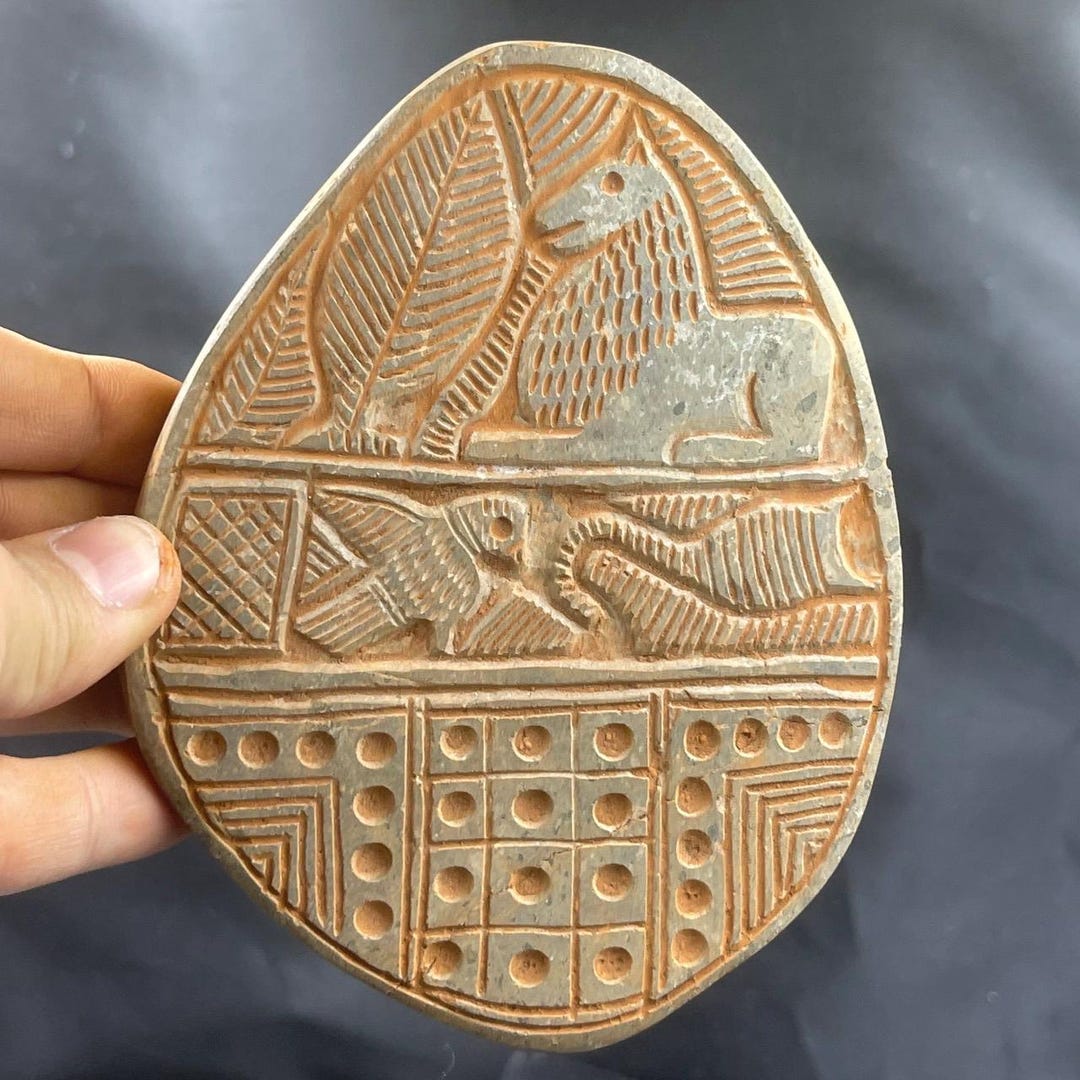 Extremely Rare Ancient Near Eastern Stone Animal Birds Engraving ...