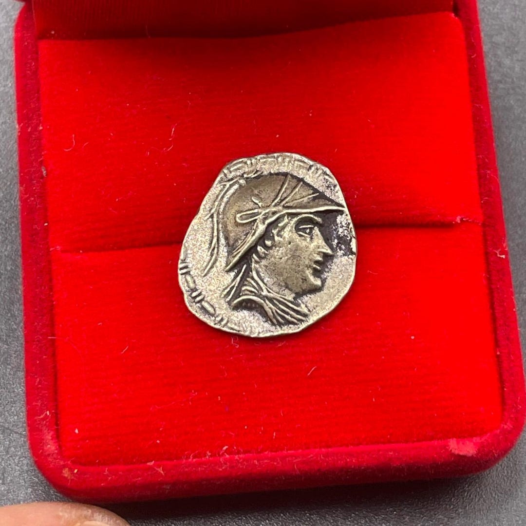 Rare Ancient Bronze Bactrian Tetradrachm Coated Coin - Etsy