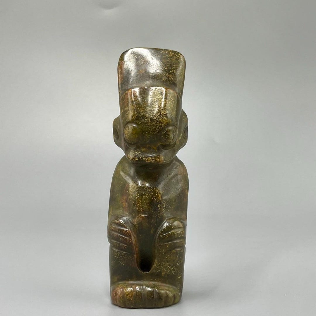 Antique Mayan Stone Statue: Pre-columbian Alien-like Deity - Etsy