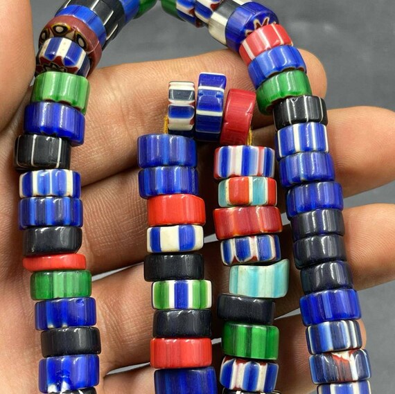 Spectacular Antique Venetian Colorful Chervan Old Afr… - Gem