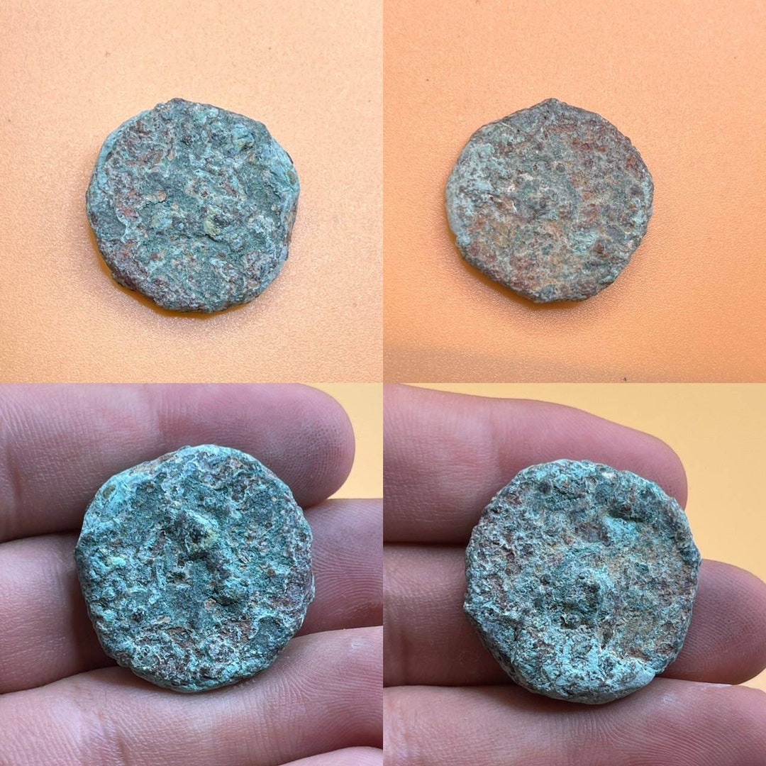 Ancient Bactrain Rare Bronze Rare Coin With Patina - Etsy