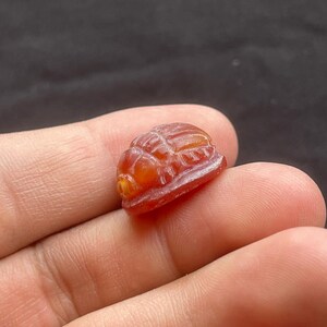Extremely Rare Ancient Carnelian Egyptian Baby Scarab Amulet Intaglio ...