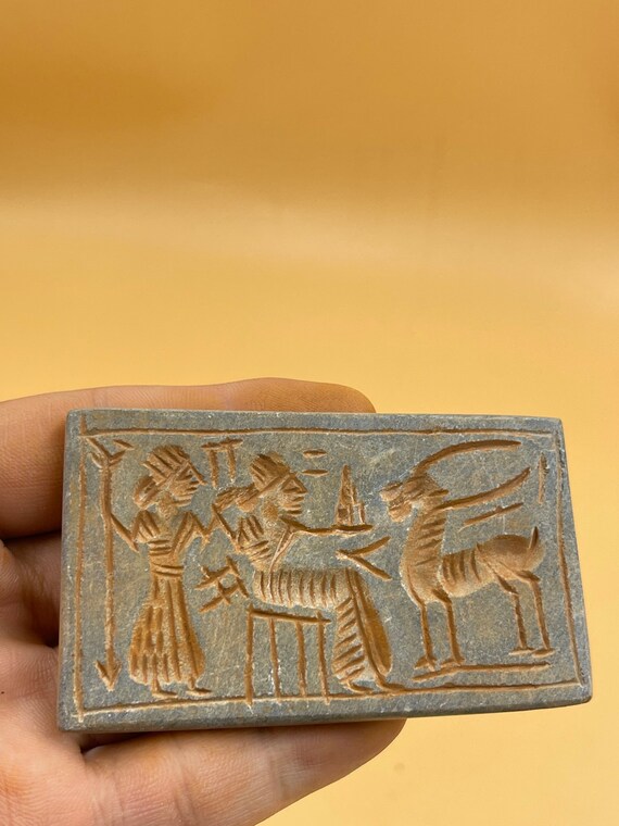 Unique Ancient Near Eastern,Sassanian old stone warri… - Gem