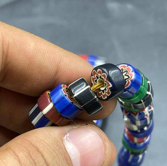 Spectacular Antique Venetian Colorful Chervan Old Afr… - Gem