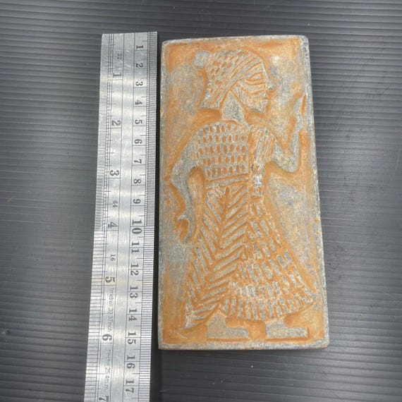 Very unique Ancient Mesopotamia Stone King Engraving … - Gem
