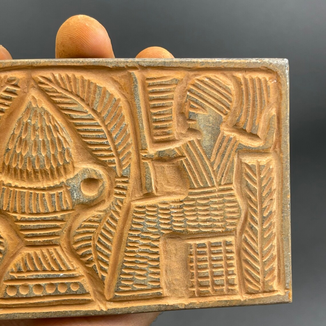 Ancient Near Eastern Stone Carving Historical Antique Intaglio Big ...