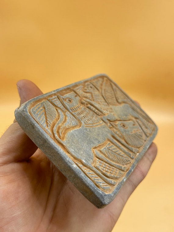 Unique Ancient Near Eastern Stone Mythical Animal int… - Gem