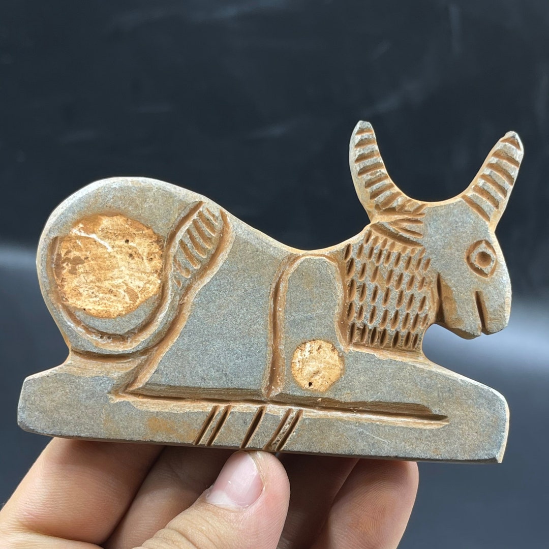 Unique Ancient Jiroft Civilization Cholorite Stone Figure of Mythical ...