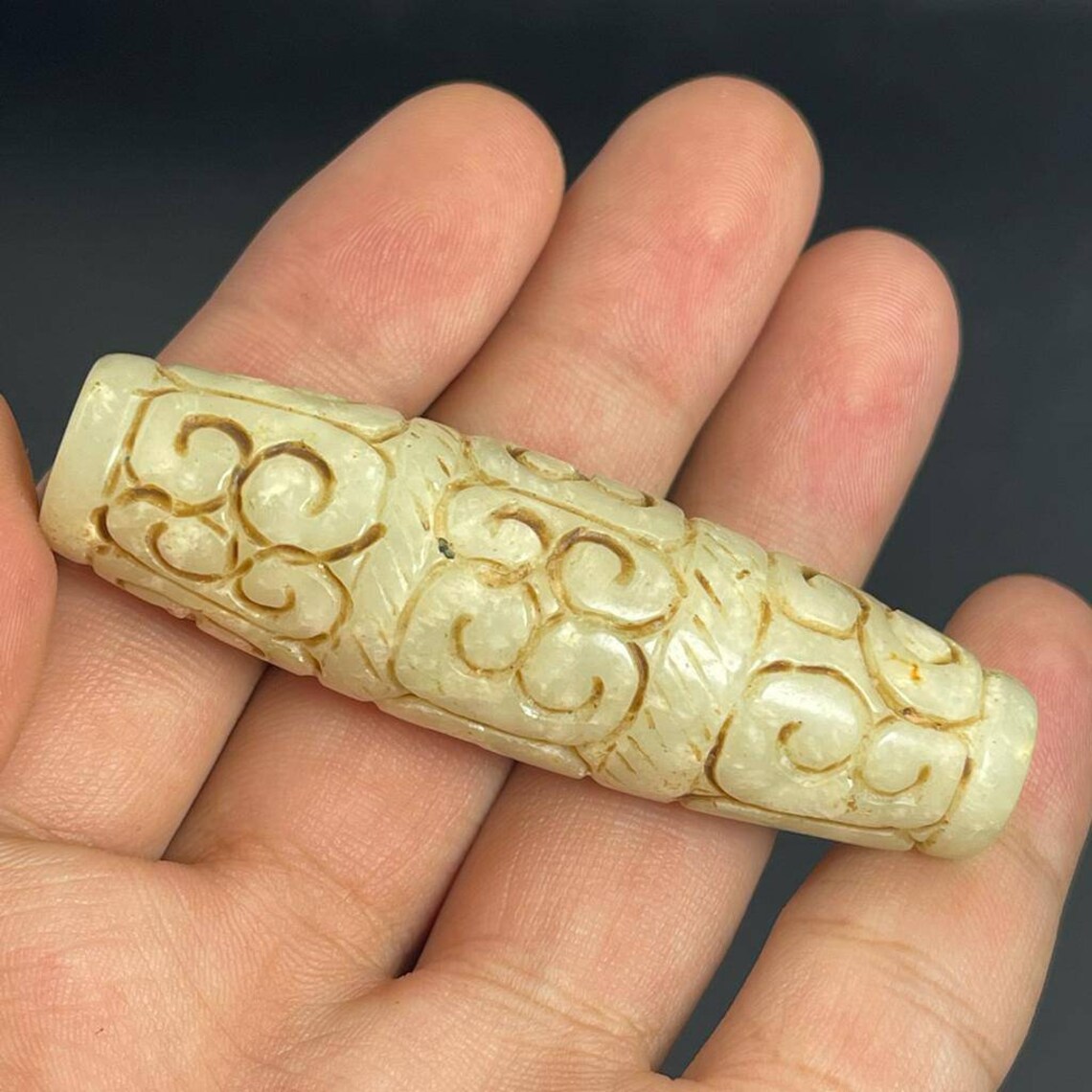 Rare Antique Chinese Old Natural Jade Stone Engraved Old - Etsy