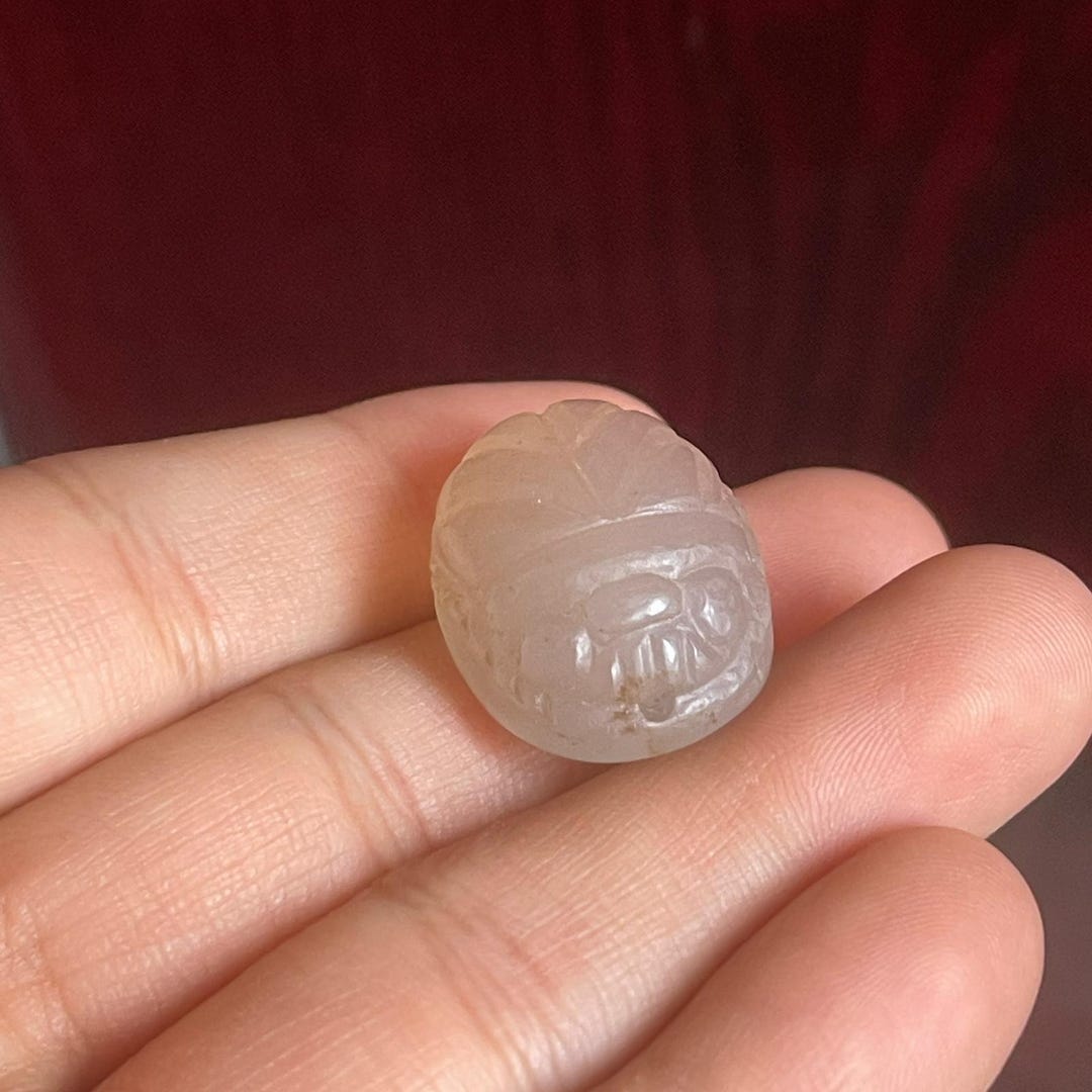 Beautiful Ancient Agate Egyptian Baby Scarab Amulet Intaglio Seal Stamp ...