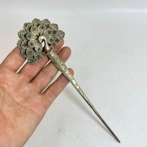 Very Rare Ancient Chiness Bronze Unique Big Hair Pin With Peacock on ...