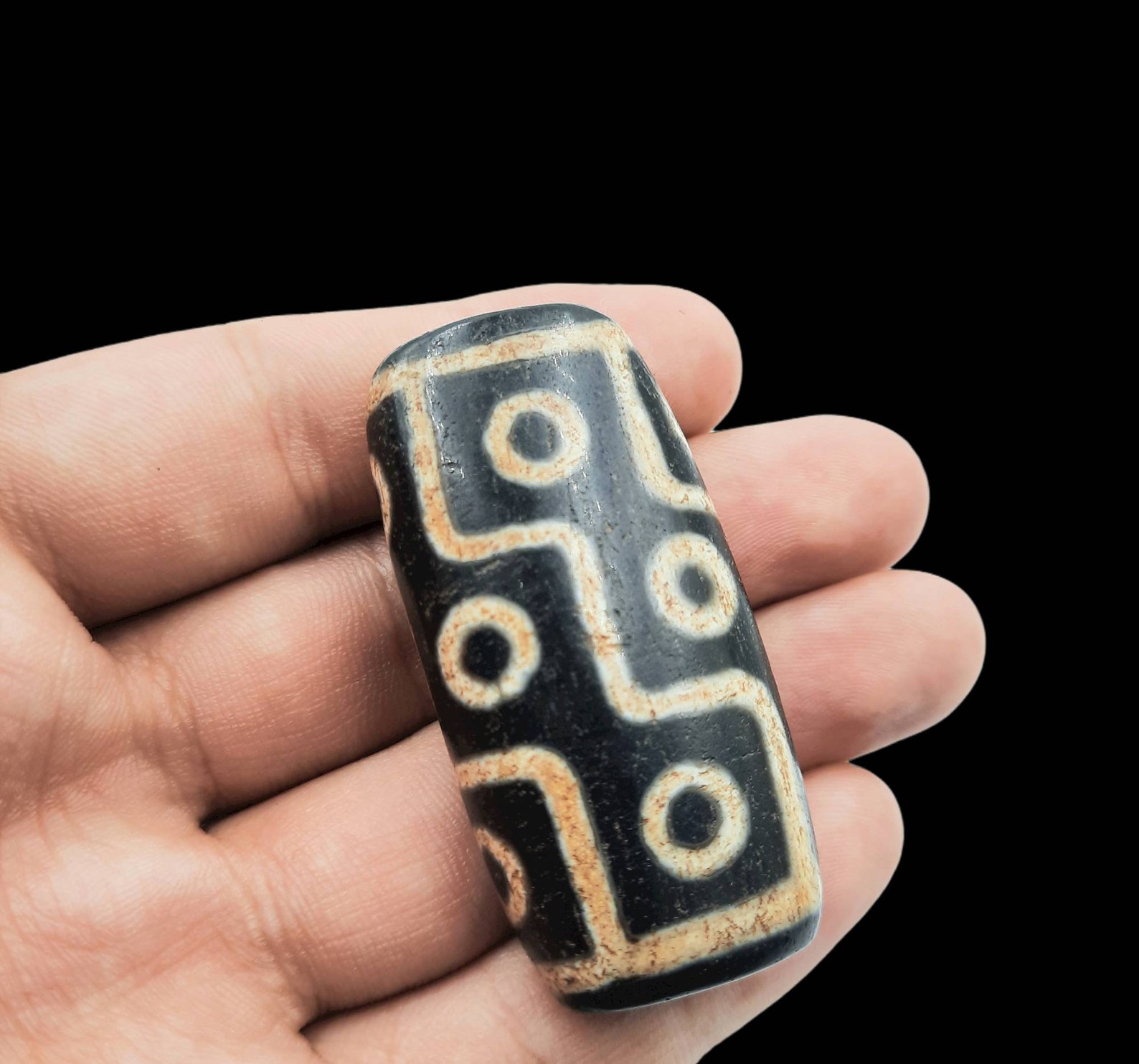 Lovely Old Ancient Tibetan 12 Eyes Agate Chung Dzi Bead Amulet - Etsy