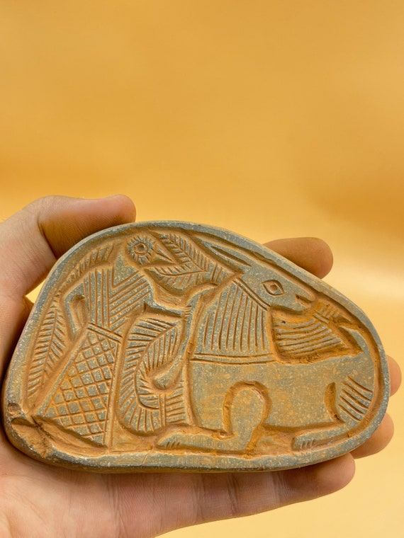 Unique Ancient Near Eastern stone mythical historic t… - Gem