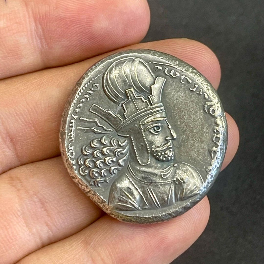 Immaculate Ancient Sassanid Sassanian Empire Bronze Coin - Etsy