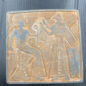 Ancient Near Eastern Stone Carving Historical Antique Mythical Beast ...