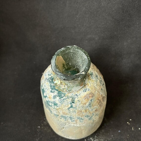 Afghanistan old ancient Roman Irdescent glass bottle - Gem