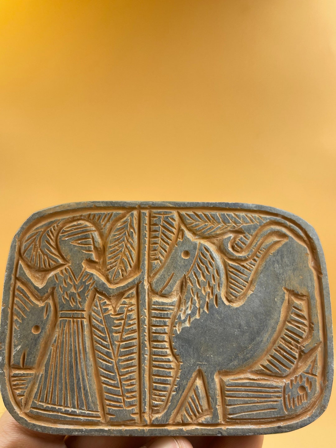 Unique Ancient Near Eastern Stone Carving Historic Tile Relief - Etsy