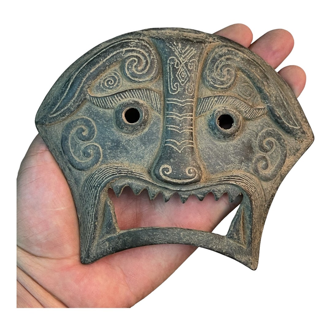 Unique Ancient Roman Bronze Mythical Beast Face Mask Depicting Big ...