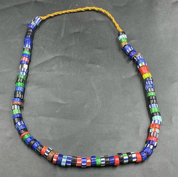 Spectacular Antique Venetian Colorful Chervan Old Afr… - Gem