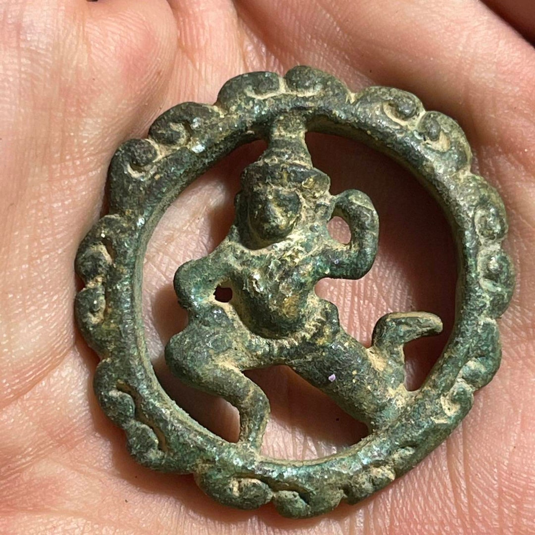 Ancient Roman Bronze Casket Mount Depicting Dancing Figure - Etsy