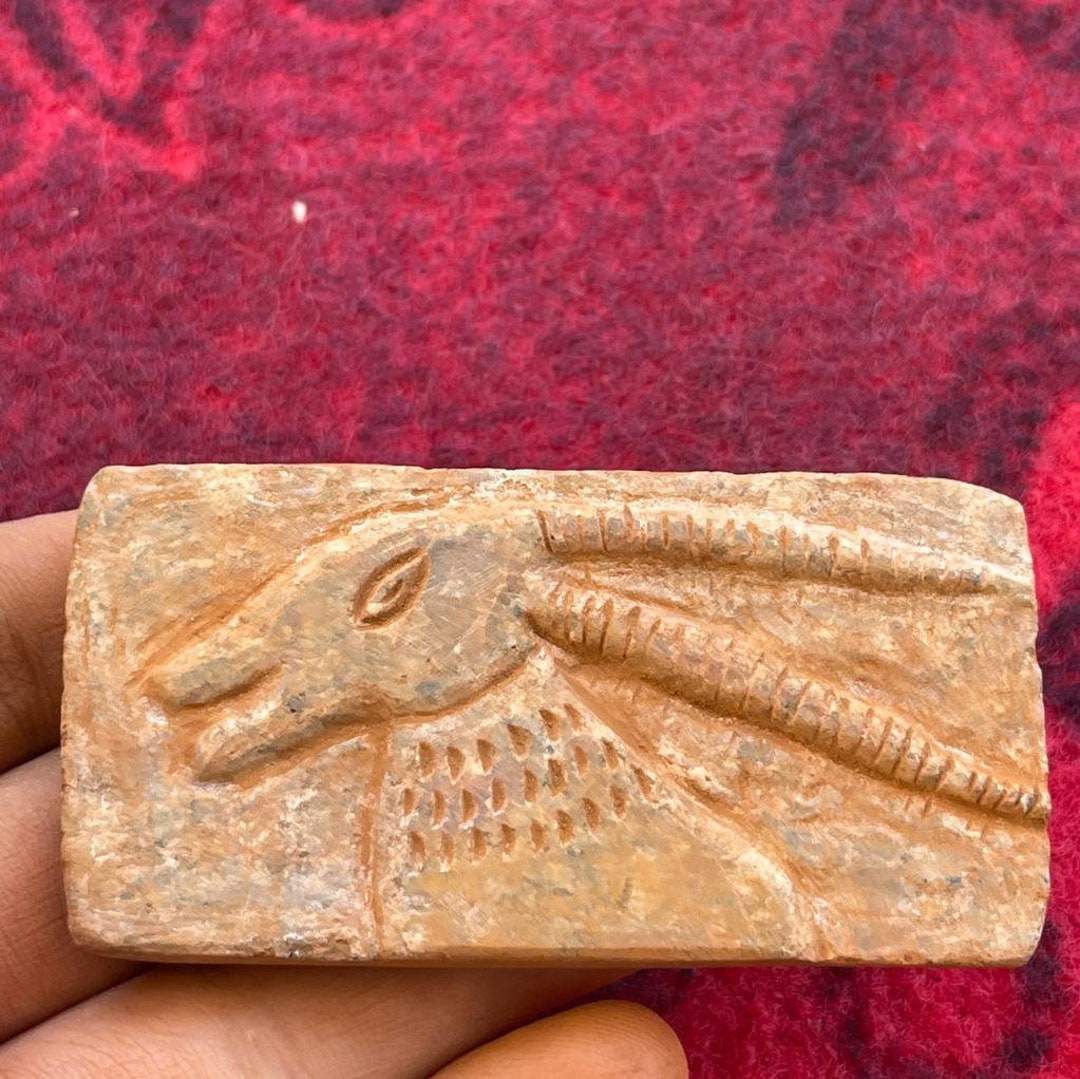 Unique Ancient Middle Eastern Stone Animal Head Depicting Tile - Etsy