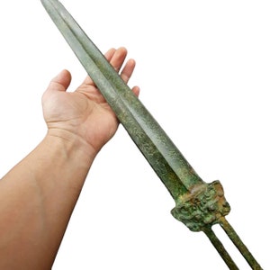 Unique Ancient Roman Wonderful Bronze Excellent Sword With Engravings ...