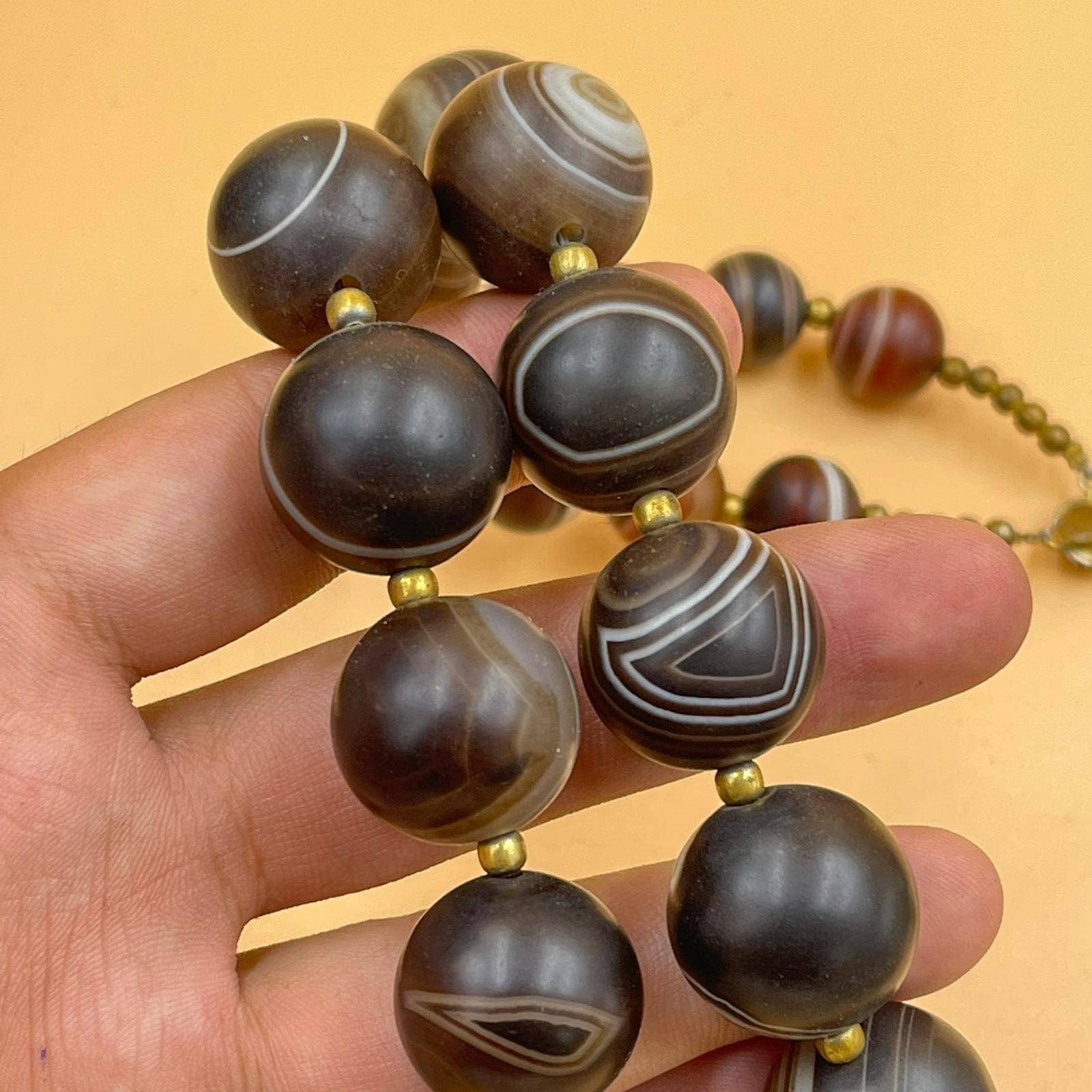 Authentic Antique Old Suleimani Haqiq Stone Ancient Eye Banded - Etsy