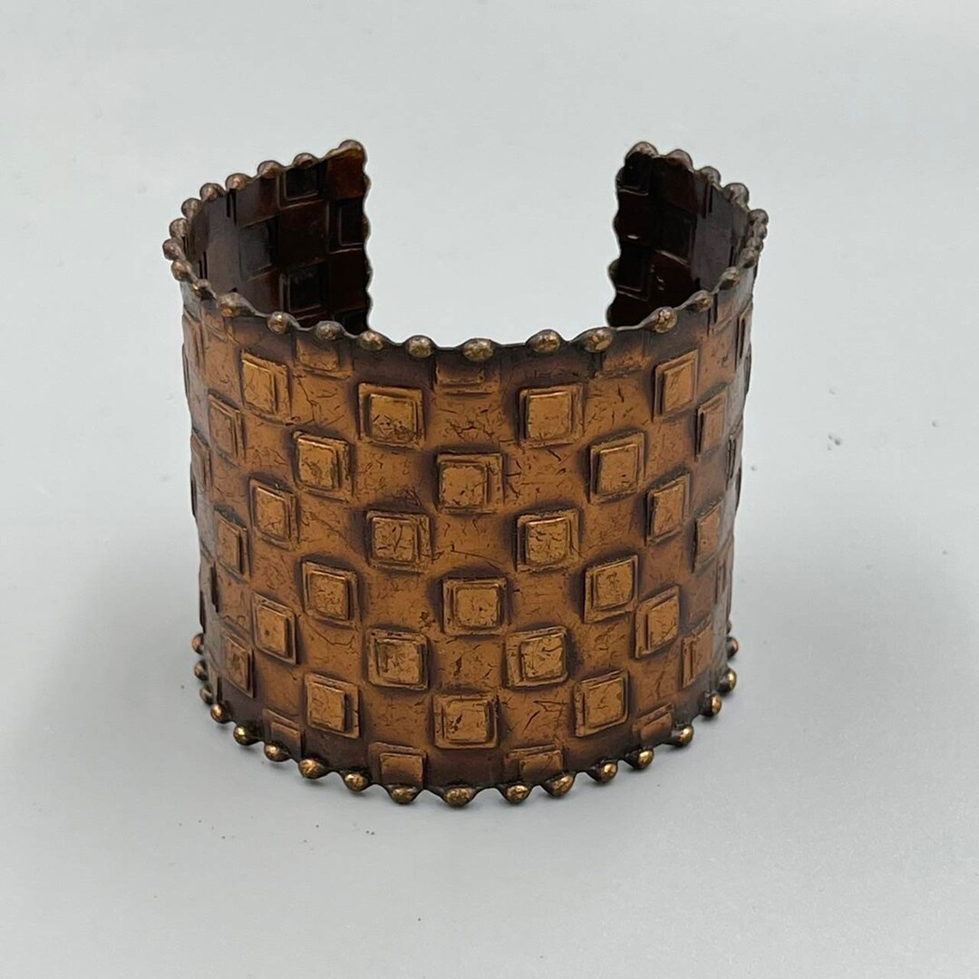 Vintage Brass Bangle Bracelet: Engraved Cuff Design - Etsy
