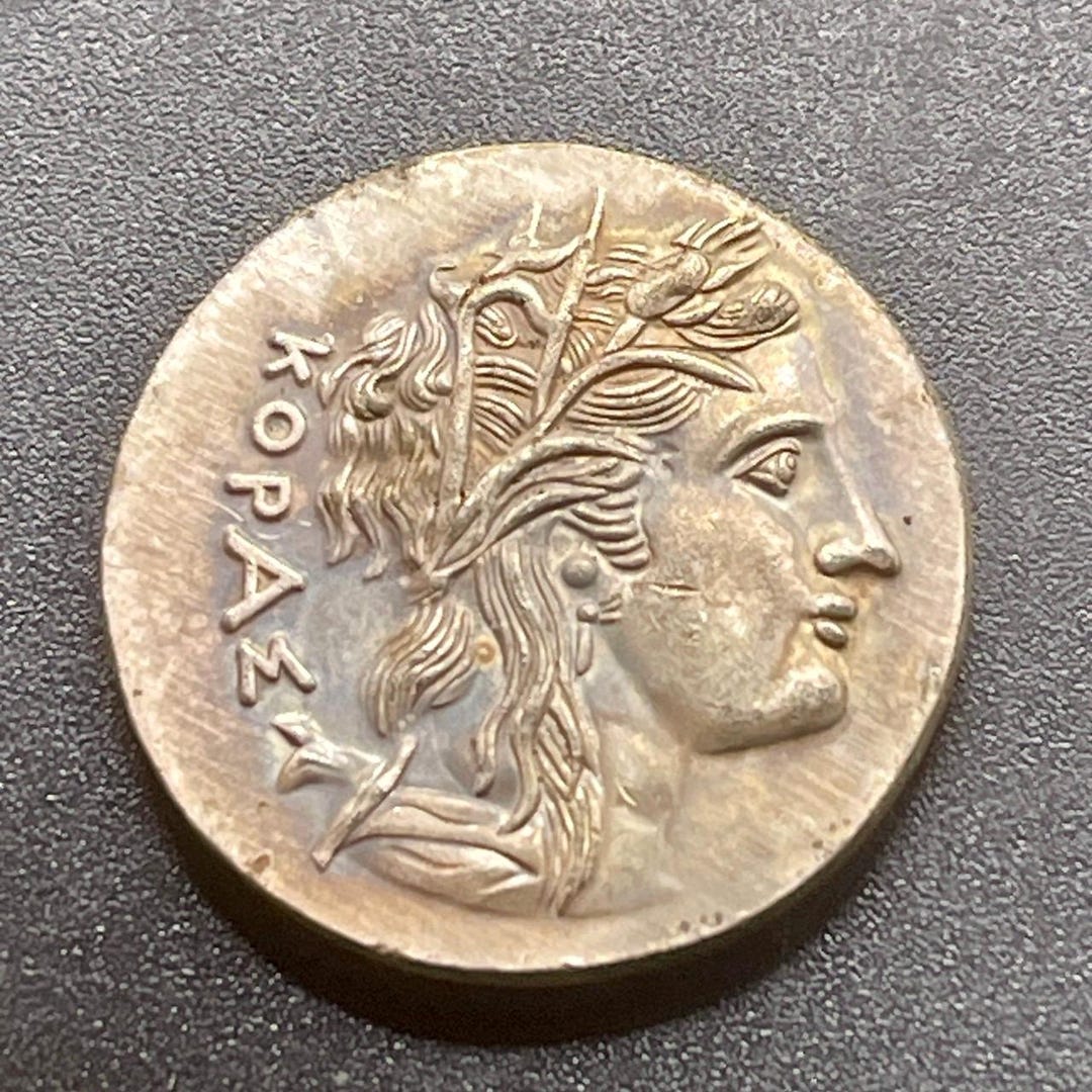 Genuine Ancient Roman Greek Solid Bronze Old Coin With Queen Image in ...