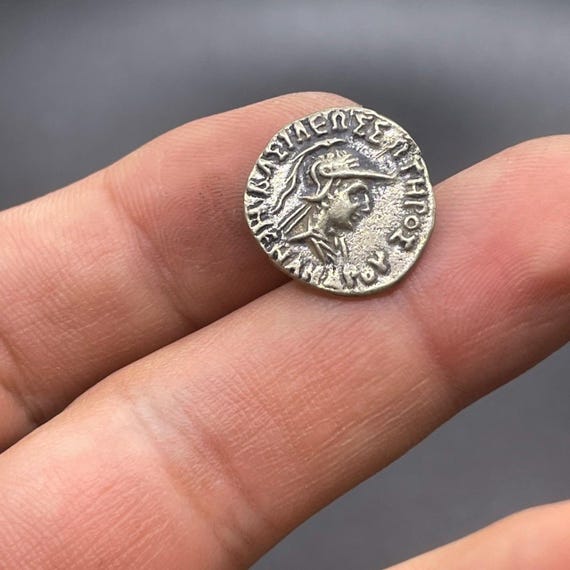 Genuine Ancient Roman Greek bronze rare coated coin 4… - Gem