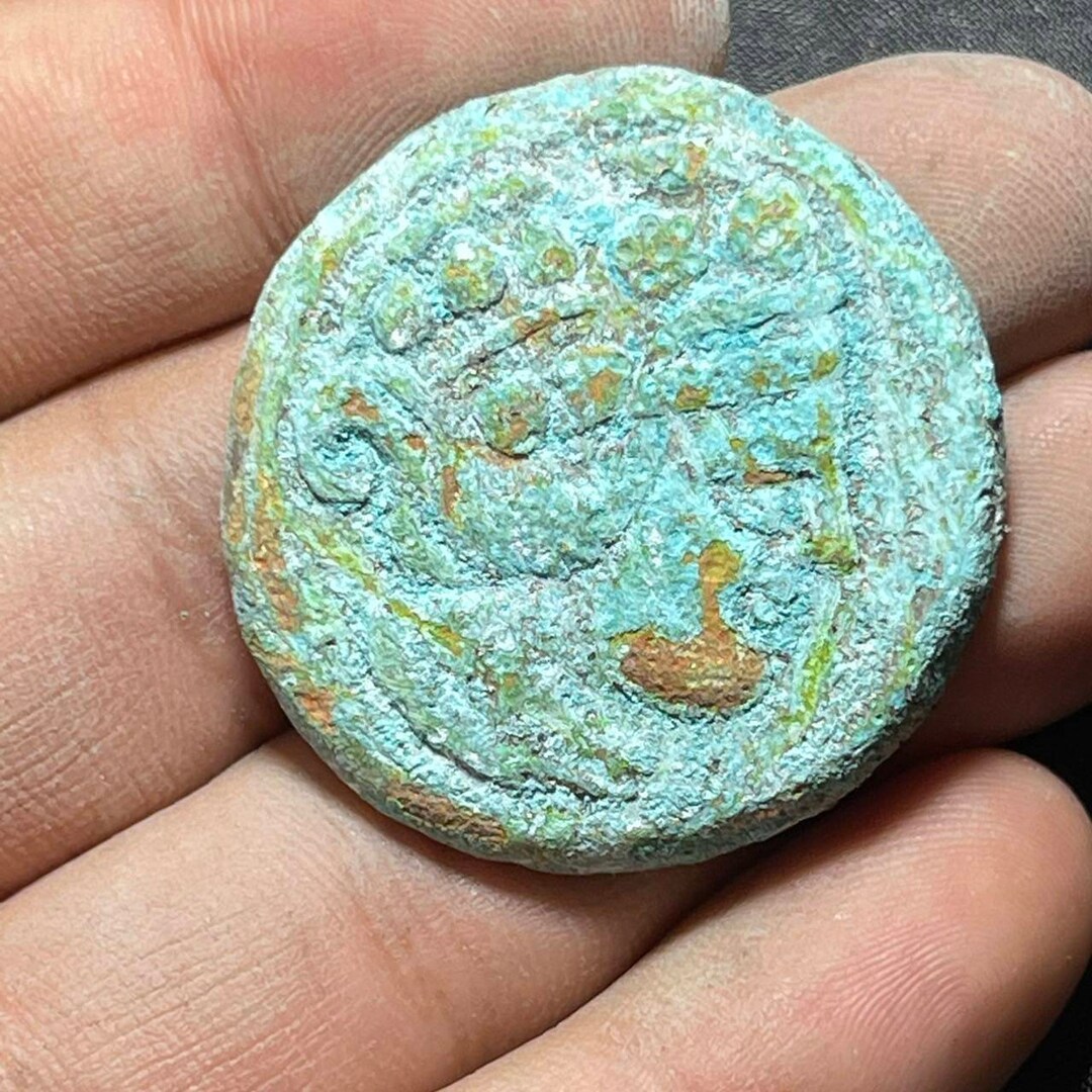 Ancient Roman King Face Intaglio Coin With Patina - Etsy